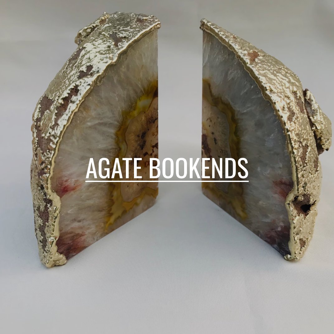 Agate Bookends – The Tangerine Store