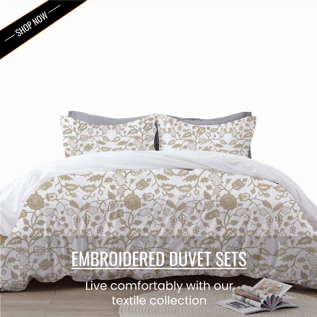 Embroidered Duvet Cover Sets – The Tangerine Store